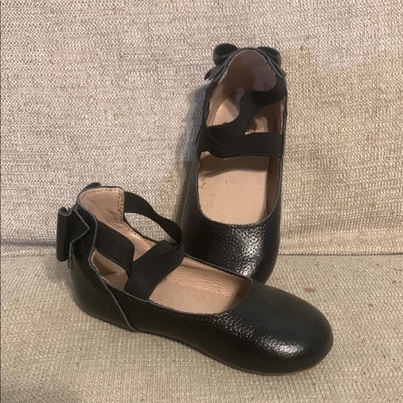 Monkey Feet | Shoes | Monkey Feet Black Bow Back Flats 23yr Euc | Poshmark
